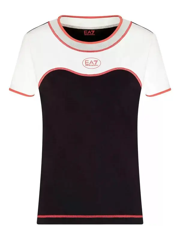 EA7 Colour-block Panelled T-shirt