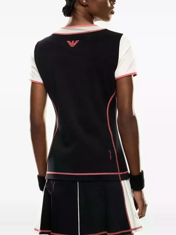 EA7 Colour-block Panelled T-shirt
