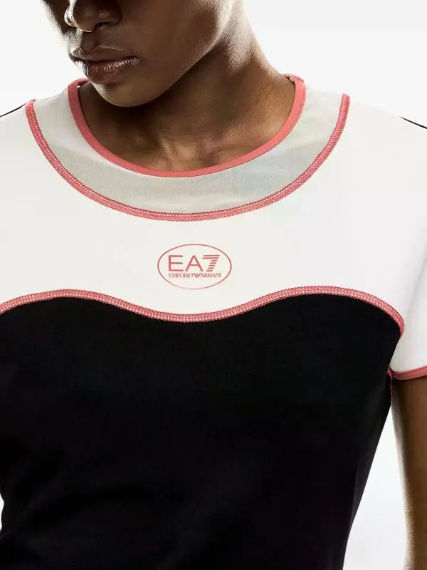 EA7 Colour-block Panelled T-shirt