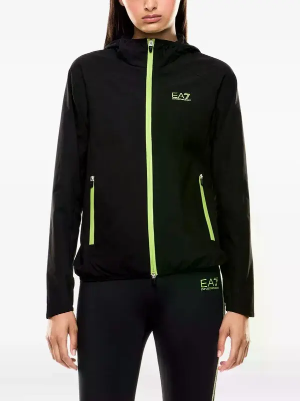 EA7 Zip-front Hooded Jacket