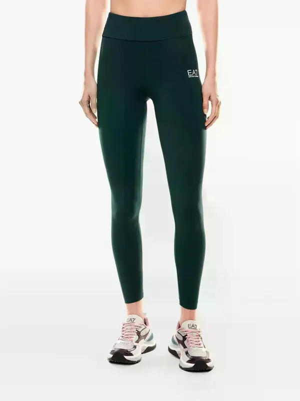 EA7 High-waisted Logo-print Leggings