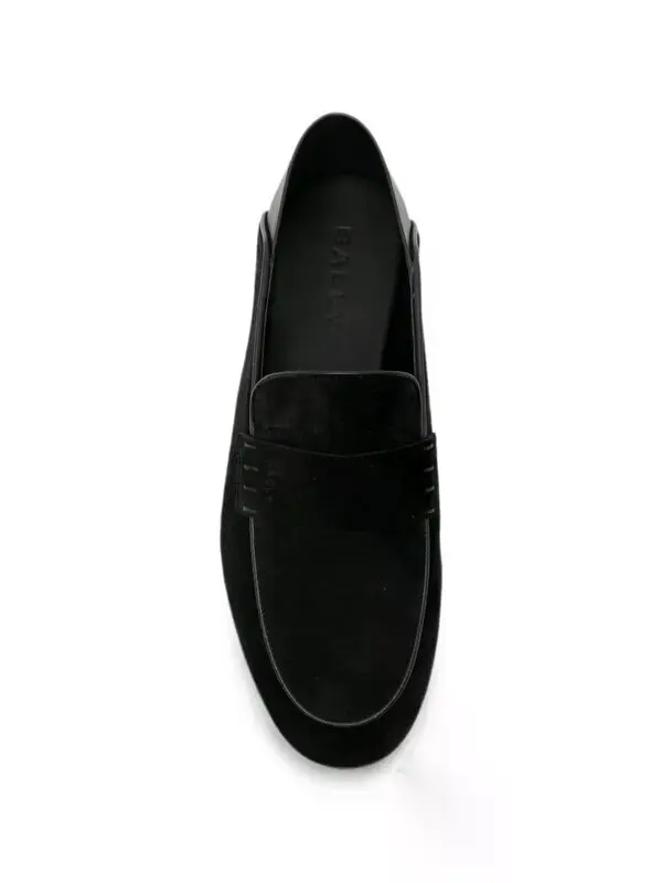 Bally Suede Penny Loafers