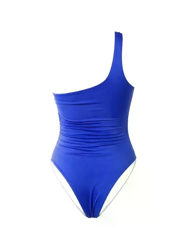 Dsquared2 One-shoulder Logo Swimsuit