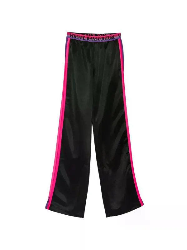 Versace Wide Leg Side Stripe Track Pants