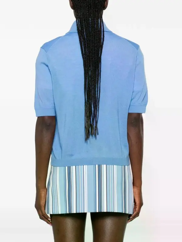 Maje Knitted Polo Top