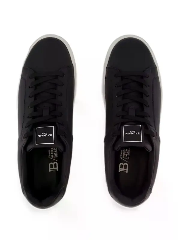 Balmain B-court Leather Sneakers