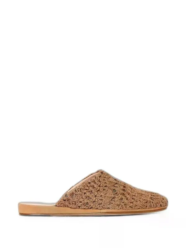 Fabiana Filippi Crochet Knit Mules