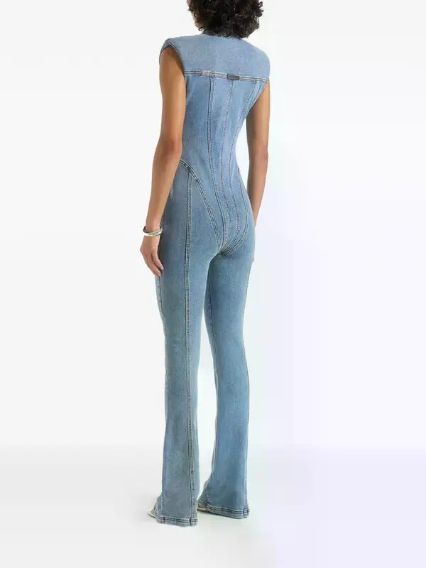 Manière De Voir Annette Flared Jumpsuit - Blue