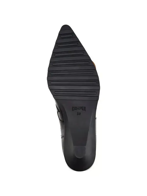 Camper Anitha Leather Ankle Boots - Black