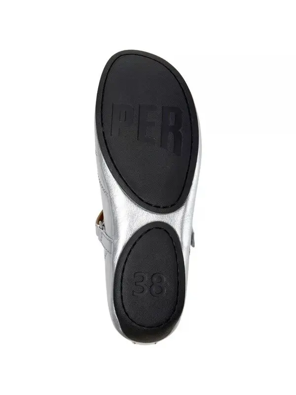 Camper Right Nina Ballet Flats - Silver