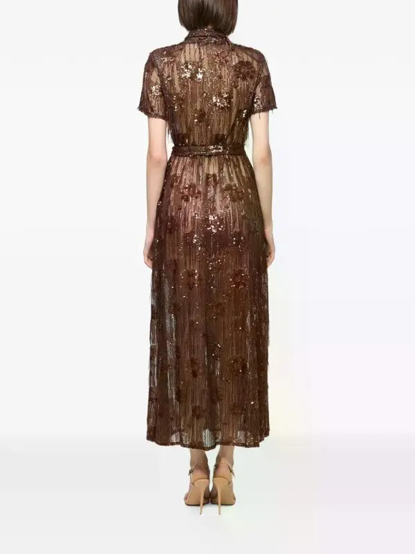 ATU BODY COUTURE Sequin Embellished V-neck Dress