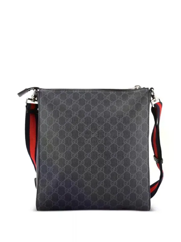 Gucci Gg Coated Canvas Medium Messenger Bag - Black
