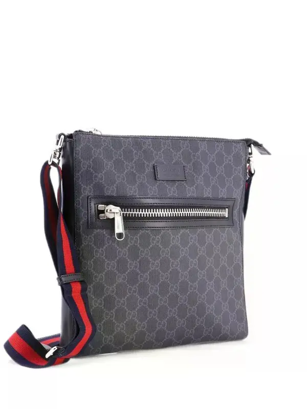 Gucci Gg Coated Canvas Messenger Bag