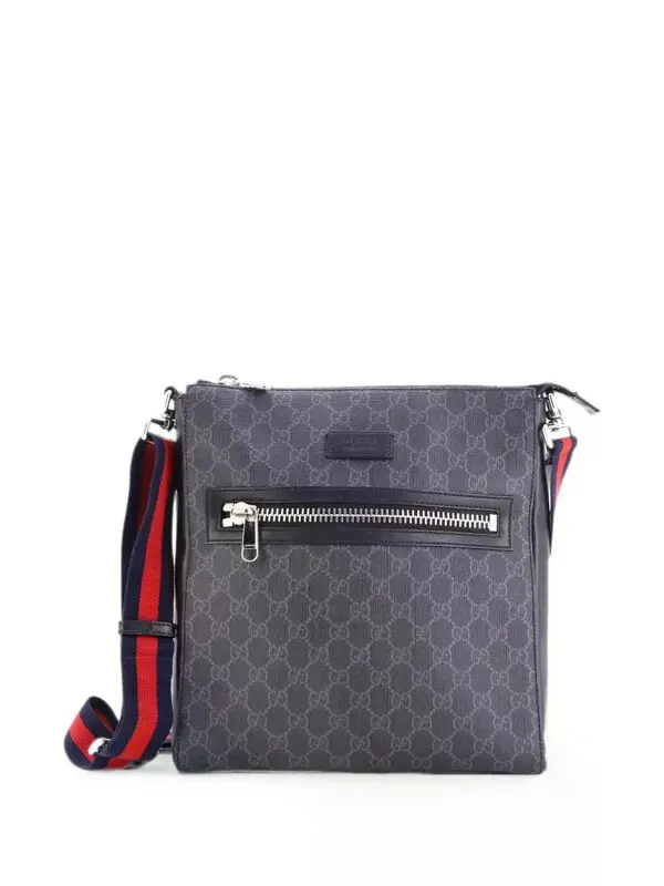 Gucci Gg Coated Canvas Messenger Bag