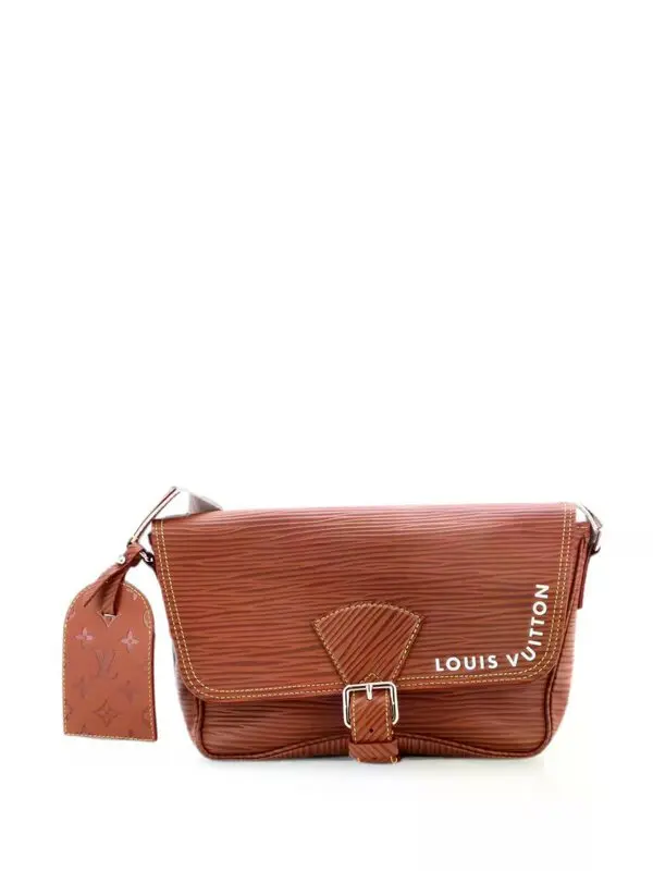LOUIS VUITTON Montsouris Messenger Bag In Epi Leather - Brown
