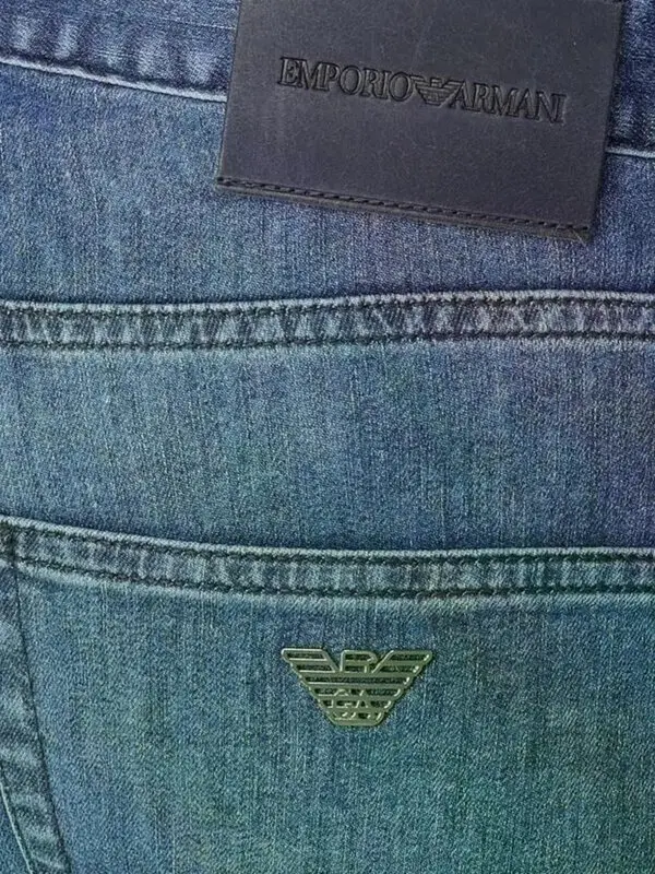 Emporio Armani Logo Plaque Jeans