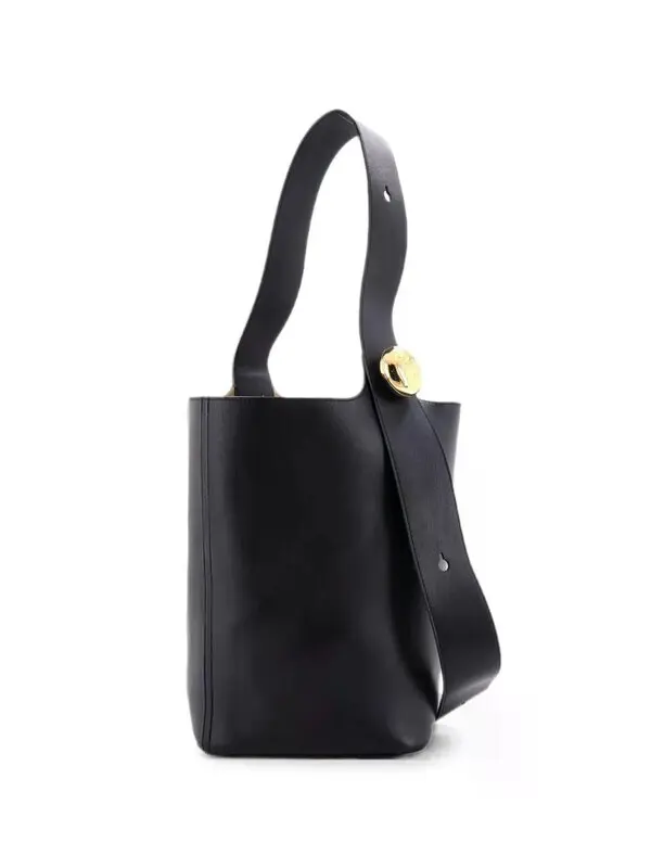Loewe Pebble Leather Bucket Bag - Black