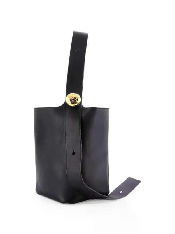 Loewe Pebble Leather Bucket Bag - Black