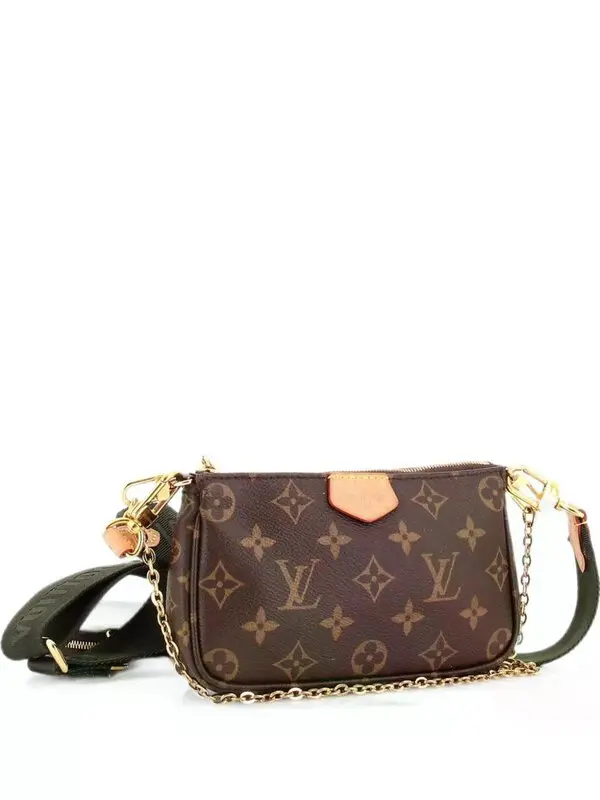 LOUIS VUITTON Multi Pochette Accessoires Monogram Canvas Crossbody Bag - Brown