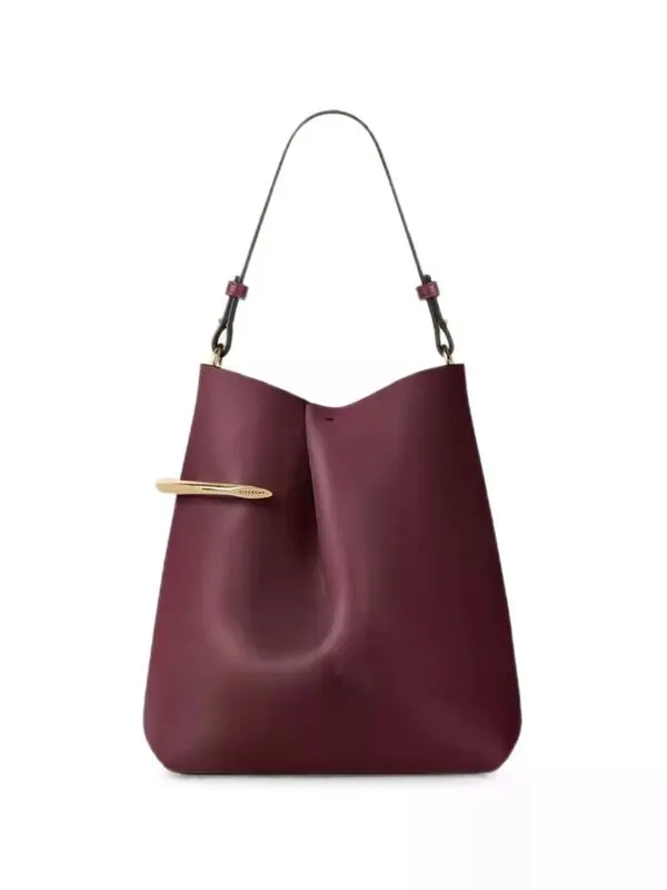 Givenchy Aubergine Leather Tote Bag