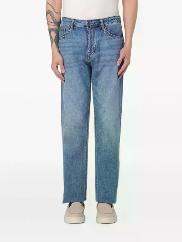 Emporio Armani Logo Patch Jeans