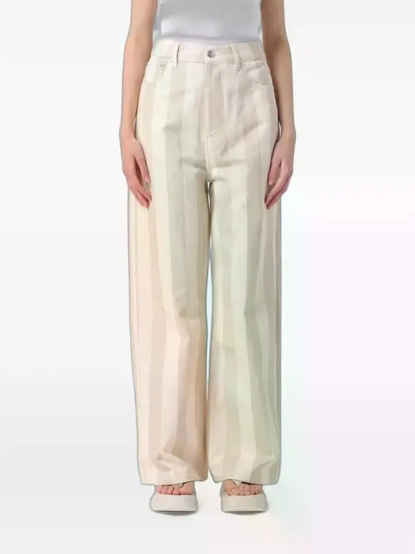 Nanushka Striped Wide-leg Jeans