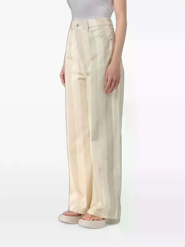 Nanushka Striped Wide-leg Jeans