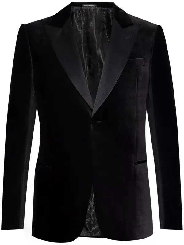 Emporio Armani Veltet Tuxedo Blazer