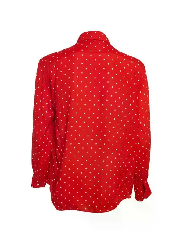 Celine Polka Dot Crepe Shirt