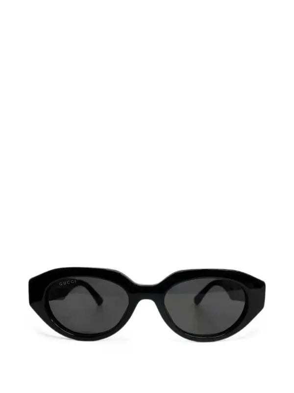 Gucci Geometric Frame Sunglasses - Black