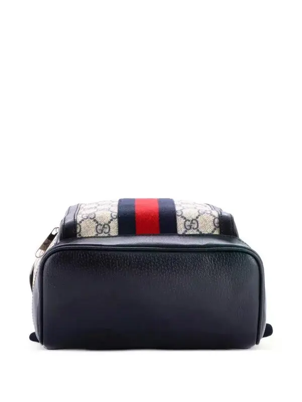 Gucci Ophidia Gg Coated Canvas And Leather Small Backpack