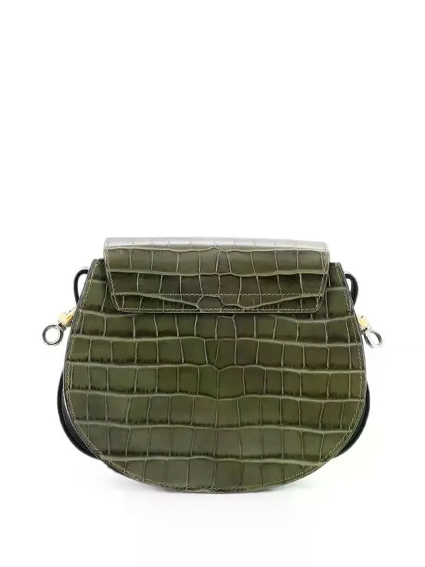 Chloé Tess Shoulder Bag In Crocodile Embossed Leather