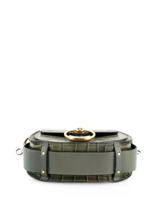 Chloé Tess Shoulder Bag In Crocodile Embossed Leather