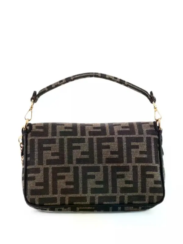 Fendi Baguette Nm Bag Zucca Canvas Mini Crossbody Bag - Brown