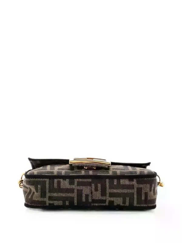 Fendi Baguette Nm Bag Zucca Canvas Mini Crossbody Bag - Brown