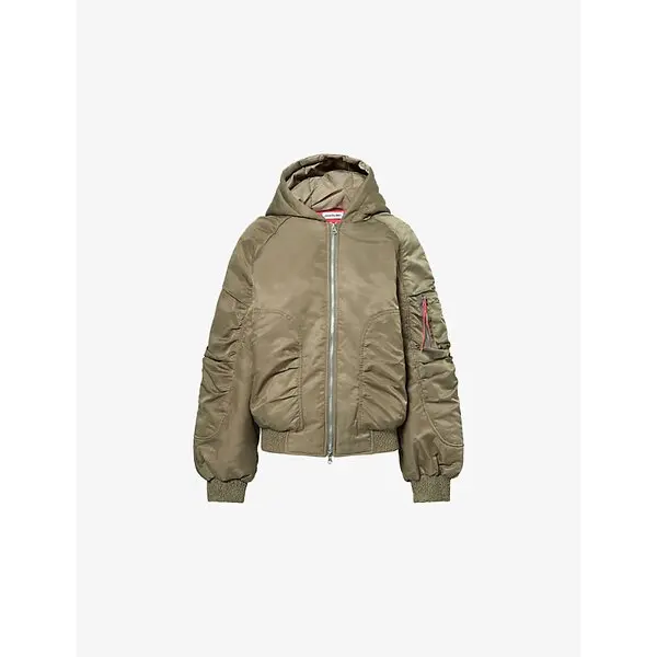PEACHY DEN Woven Bomber Jacket