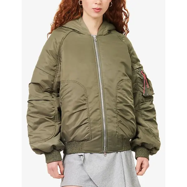 PEACHY DEN Woven Bomber Jacket