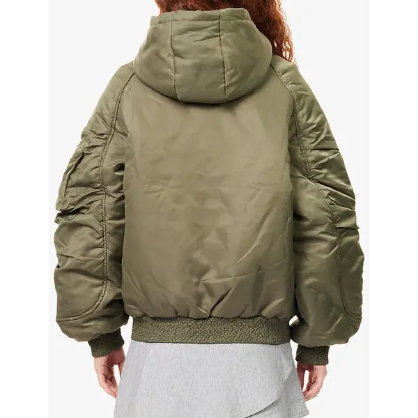 PEACHY DEN Woven Bomber Jacket
