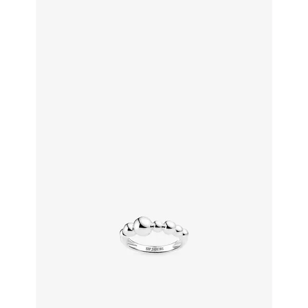 SIF JAKOBS Rhodium-plated Sterling Sphere Ring