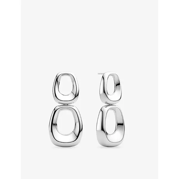 SIF JAKOBS Rhodium-plated Sterling Drop Earrings - Silver