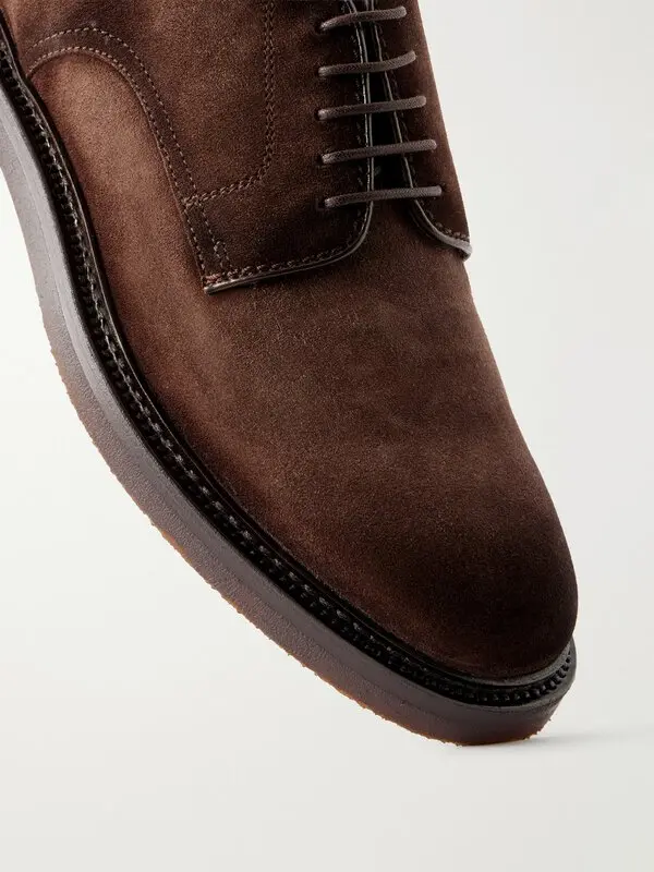 Officine Creative Hopkins Flexi 208 Suede Derby Shoes - Brown