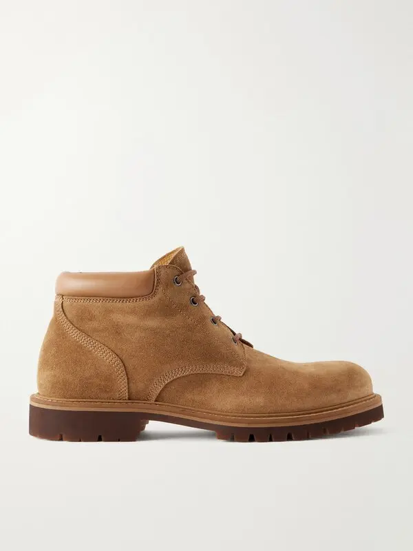 Officine Creative Boss 021 Suede Lace-up Boots - Gray