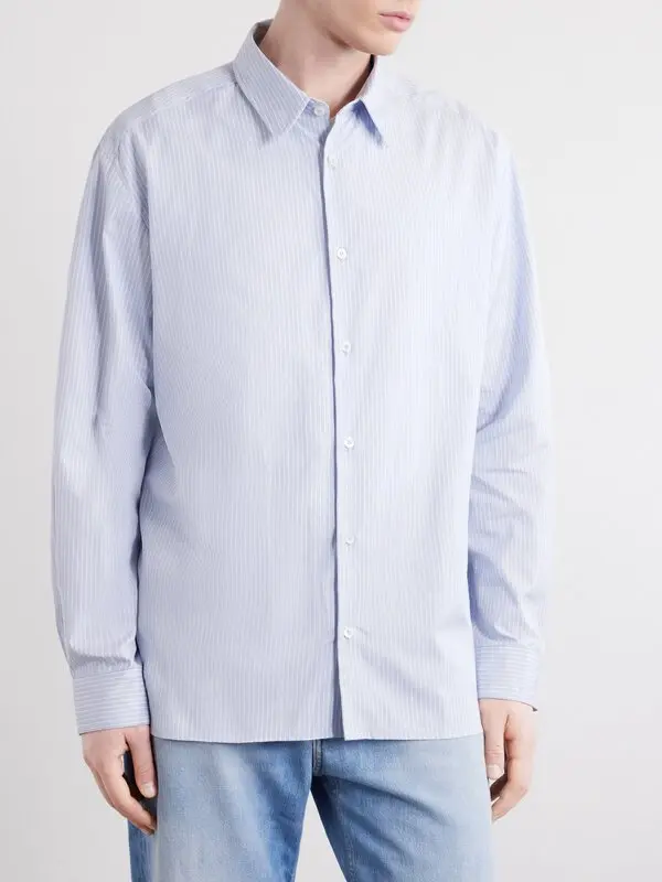 A.p.c. Malo Striped Organic Cotton Shirt