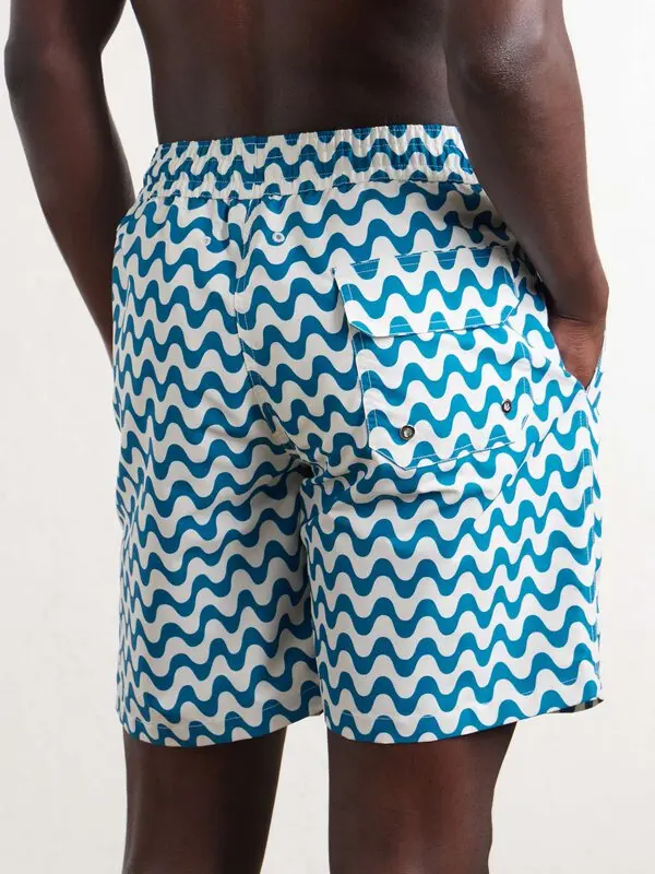 Frescobol Carioca Santos Straight-leg Printed Swim Shorts