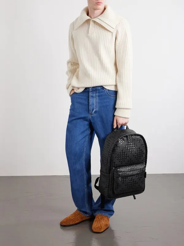 Bottega Veneta Intrecciato Leather Backpack