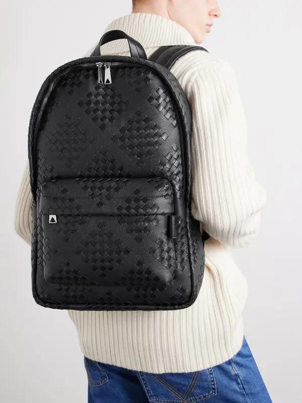 Bottega Veneta Intrecciato Leather Backpack