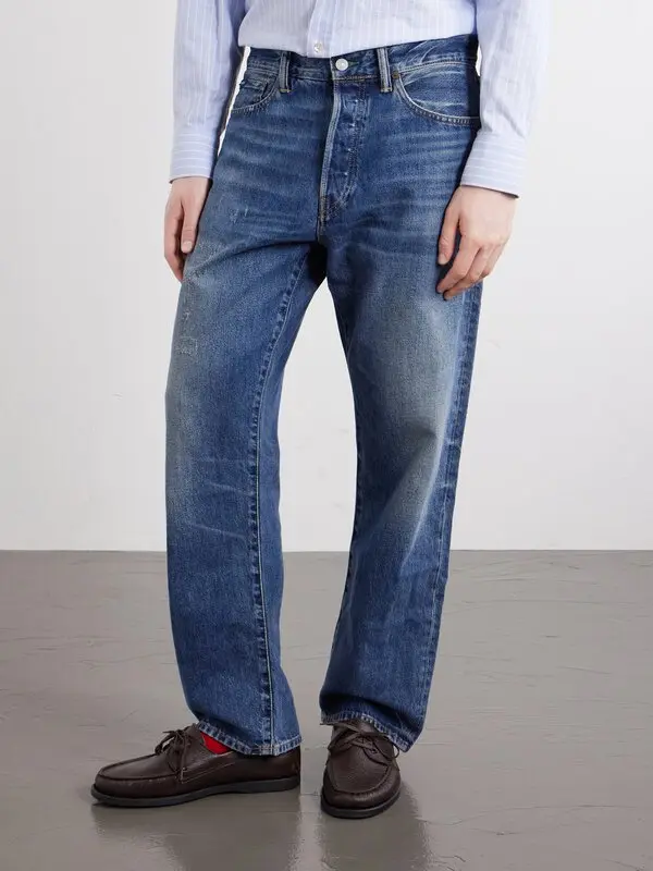 Polo Ralph Lauren Straight-leg Distressed Jeans