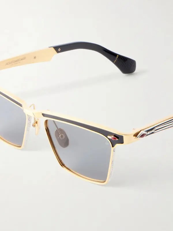 JACQUES MARIE MAGE Miles City Square Frame Sunglasses