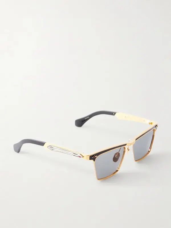JACQUES MARIE MAGE Miles City Square Frame Sunglasses
