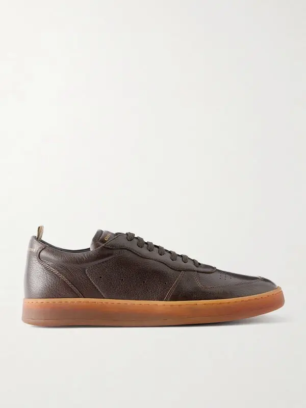 Officine Creative Asset 001" Deerskin Sneakers - Brown